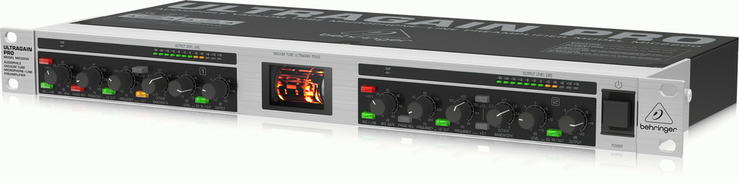 BEHRINGER ULTRAGAIN PRO MIC2200 PREAMP – Musicians Oasis